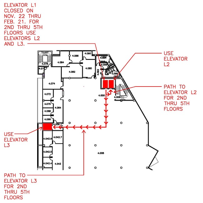 UTHSCSA - Facilities Management - Outage of L1 Elevator at Library ...